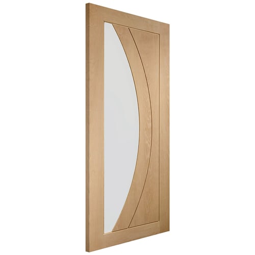 Internal Oak Unfinished Salerno 2P 1L Clear Glass Door (GOSAL)