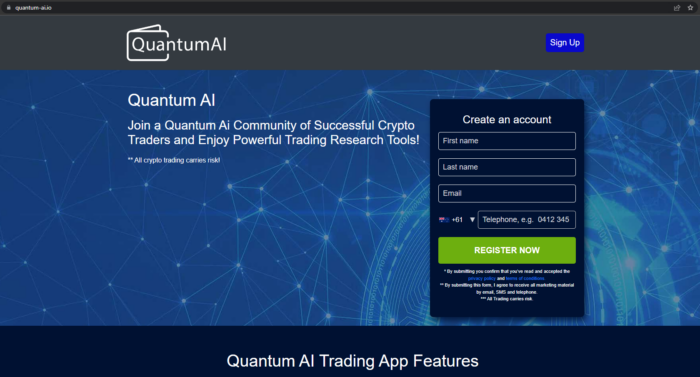QuantumAI Scam Warning - Cybertrace™