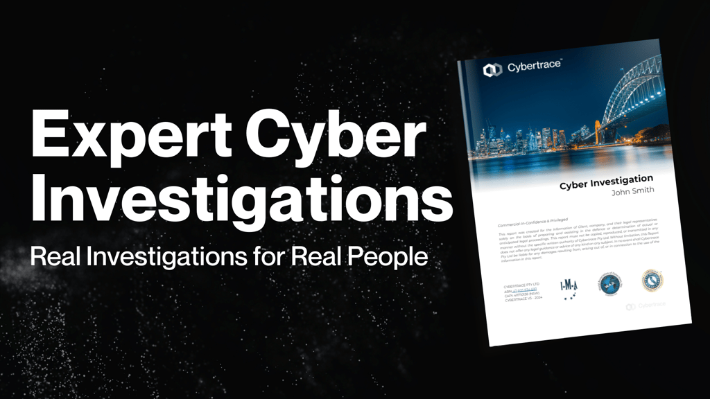 Beware Cybertrace Impersonators, Fakes & Copycats! - Cybertrace™
