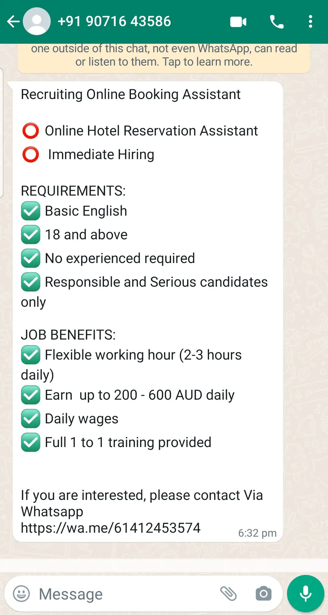 Online Booking Assistant Scam - Cybertrace™