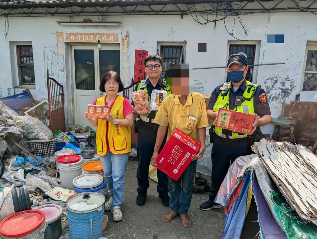 普渡傳愛心 烏日警結合宮廟送暖 助弱勢與獨居長者 | 蕃新聞