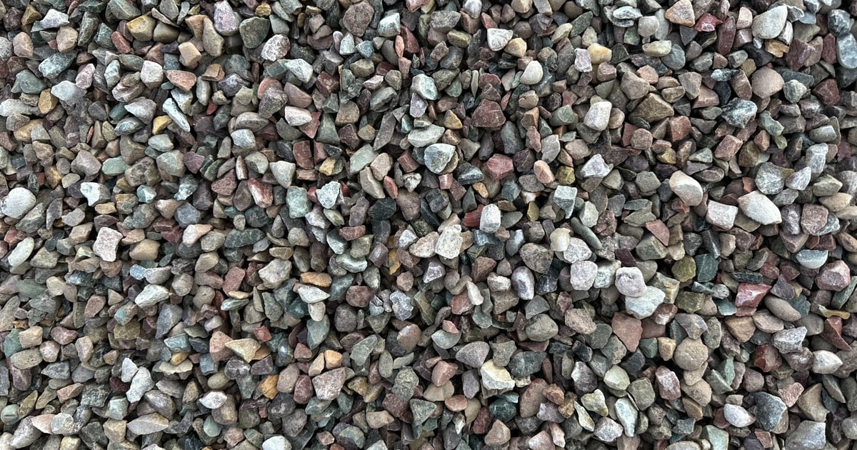 Missoula Crushed River Rock Delivery - 3/4" Rainbow