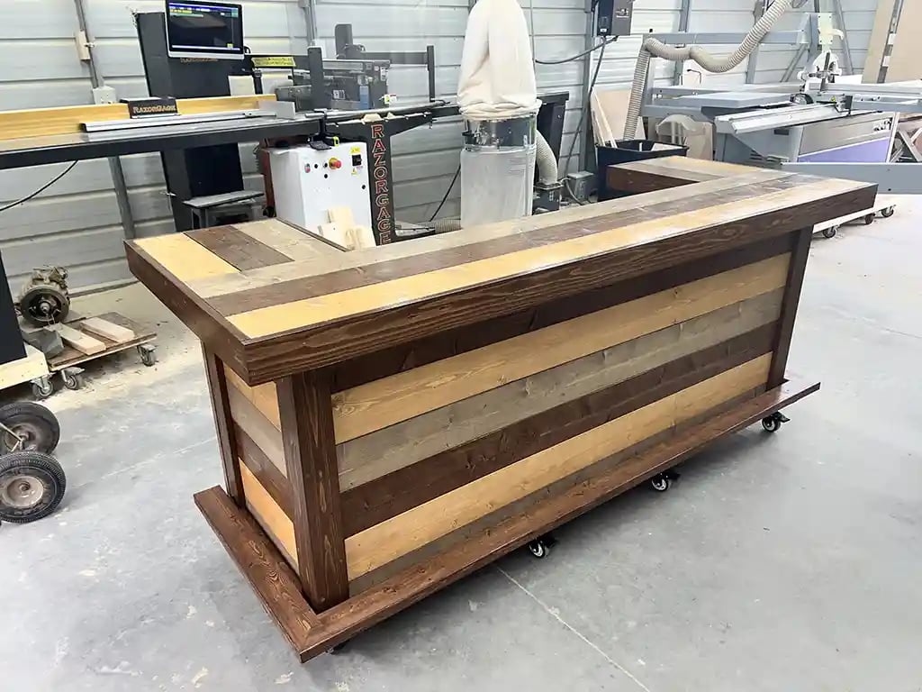 Maggie Thomas U Shape Finished Patio Home Bar – Indoor Bar 2 - foo-BARS