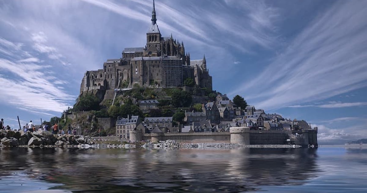 Mont Saint-Michel: A French medieval monastery surrounded by sea ...
