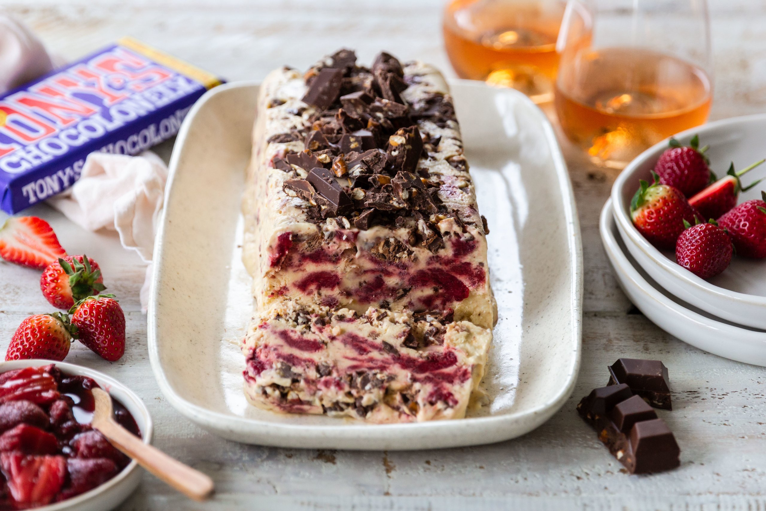 Semifreddo Recipe With Balsamic Roasted Strawberries & Tony’s ...