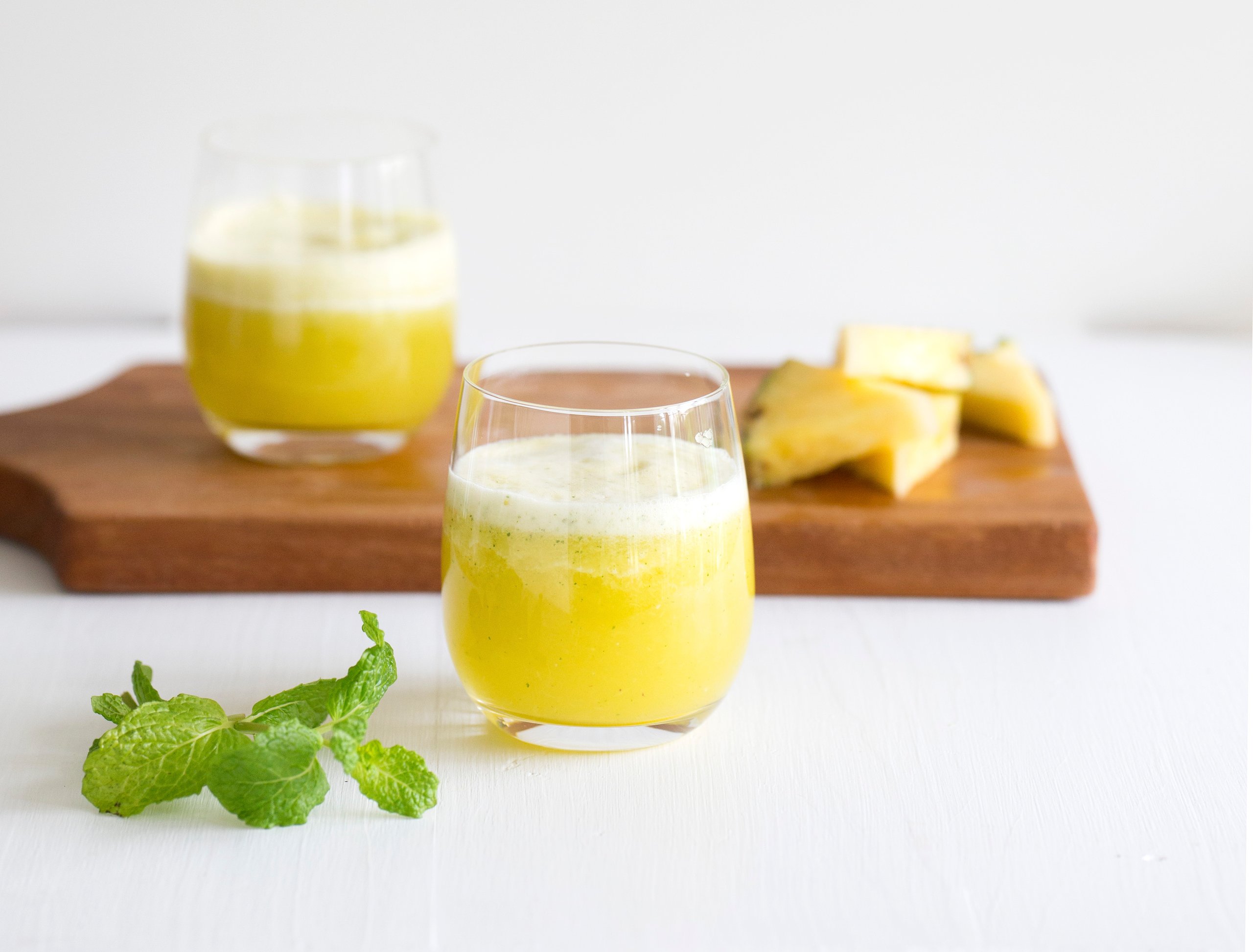 The taste of sunshine - Pineapple Mint Froth Juice - Good Magazine
