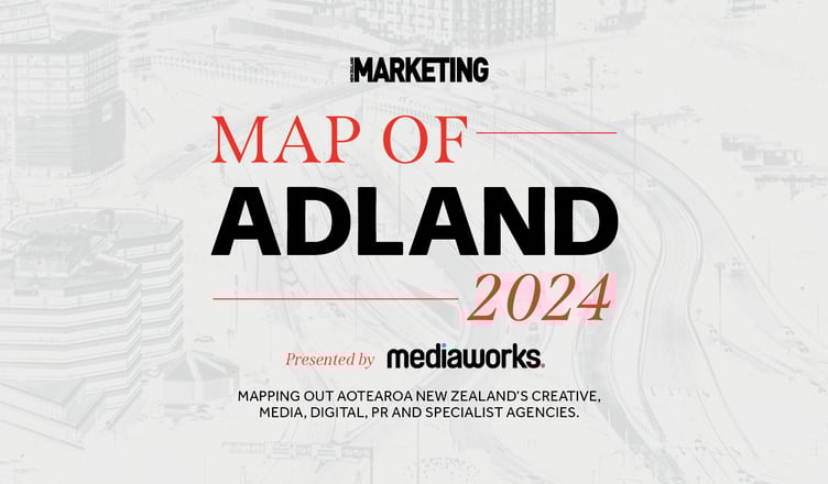 Map of Adland 2024 - New Zealand Marketing Magazine