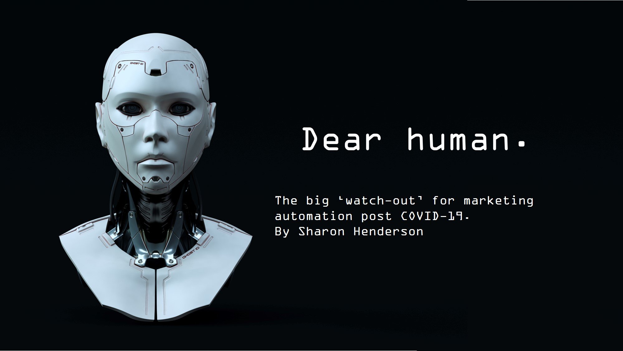 “Dear human.” - stoppress.co.nz