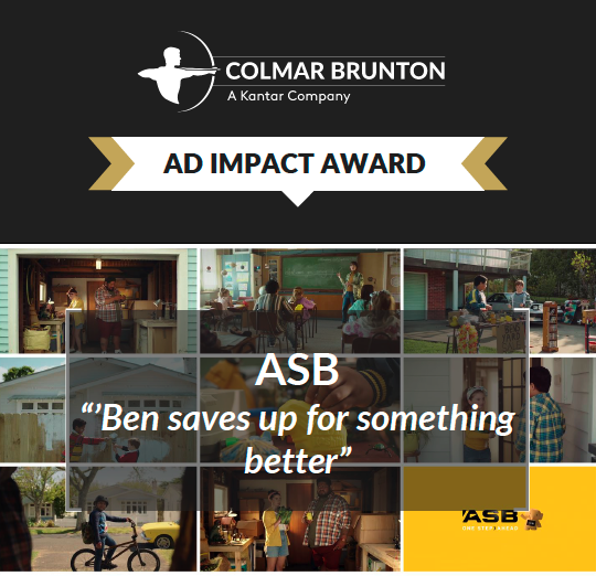 ASB takes out February Colmar Brunton Ad Impact Award - stoppress.co.nz