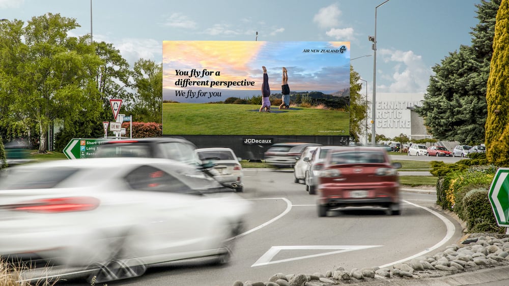 JCDecaux NZ and VIOOH launch first programmatic campaign with Air New Zealand - stoppress.co.nz