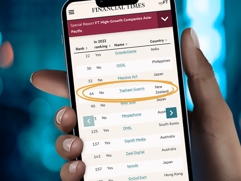 Topham Guerin ranked fourth fastest growing agency in APAC - stoppress ...