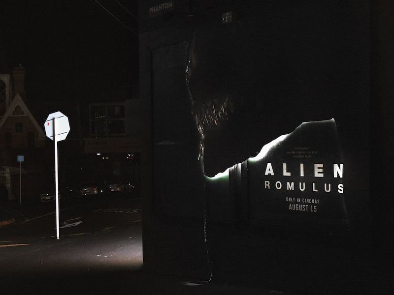 Phantom Billstickers bring Alien films to life - stoppress.co.nz