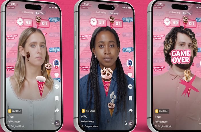 Tip Top's new Trumpet launches via TikTok filter - stoppress.co.nz