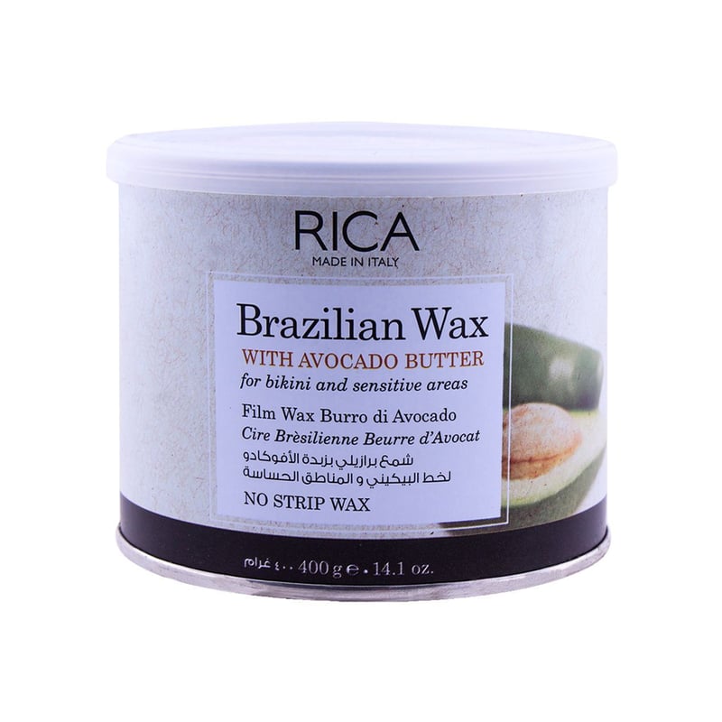 Buy Rica Brazilian Wax With Avocado Butter For Sensitive Skin 400ml