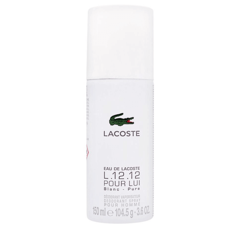Buy Lacoste L.12.12 Blanc-Pure Deodorant For Men 150ml Online