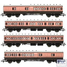 E86011 EFE Rail OO Gauge LSWR Cross Country 4-Coach Pack LSWR Salmon ...
