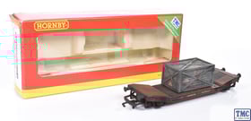 R6240 Hornby OO Gauge Lowmac Wagon with EJB Castings Container ...