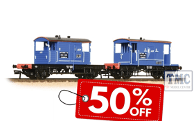 38-990 Bachmann OO Gauge BR 20T & SR 25T 'Pill Box' Brake Van 2-Pack BR ...