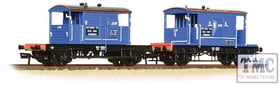 38-990 Bachmann OO Gauge BR 20T & SR 25T 'Pill Box' Brake Van 2-Pack BR ...