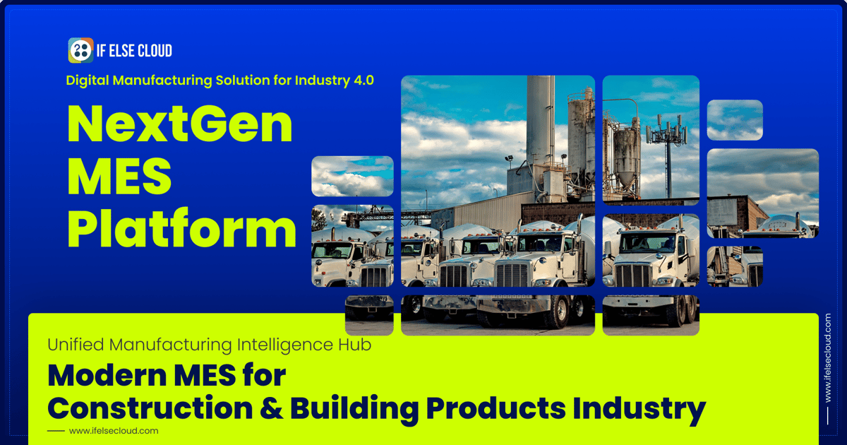 MES for Cement Manufacturers | Building Products Industry