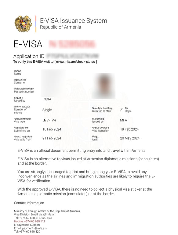 Armenia Visa for Indians: Fees, Documents, and Application Process