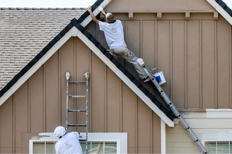 Raleigh Home Vinyl Siding Painting - A Touch of Color Painting