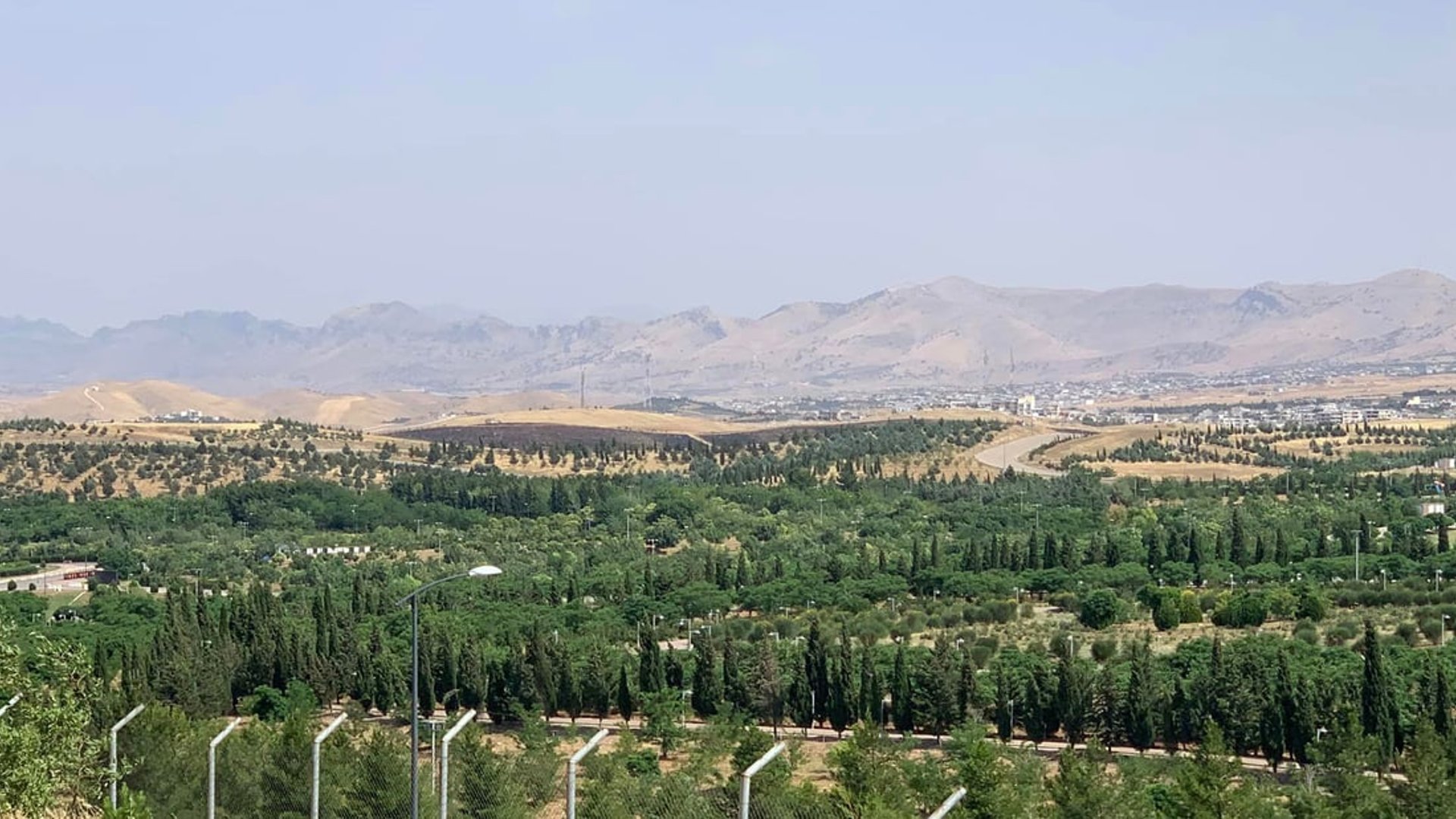 Fire damages botanical garden in Sulaymaniyah’s Hawari Shar Park » 964media