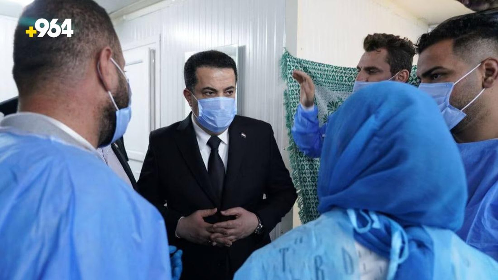 Sudani visits Hamdaniya wedding fire victims and families » 964media