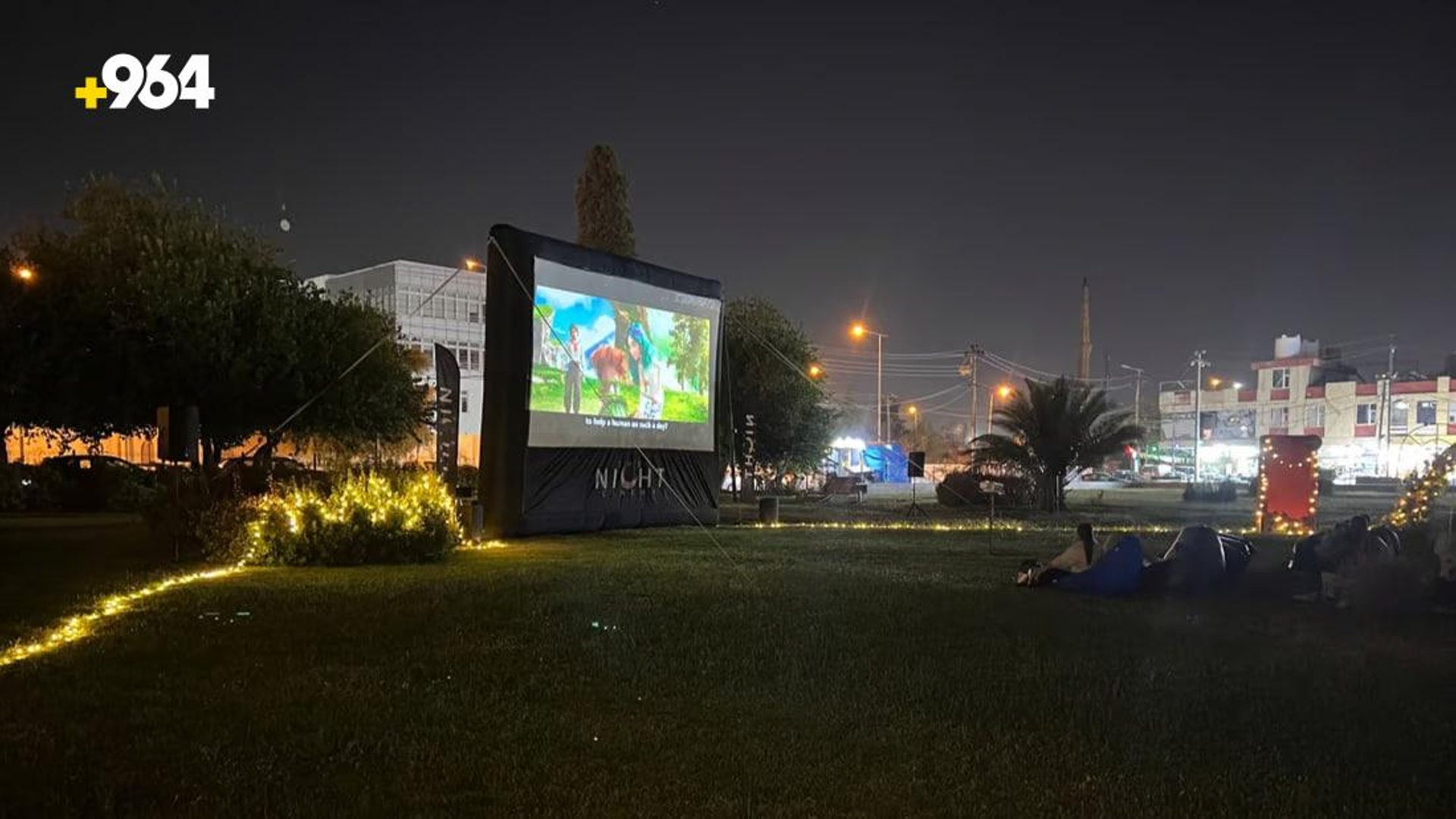 Erbil’s Gilkand Park debuts family-friendly night cinema » 964media