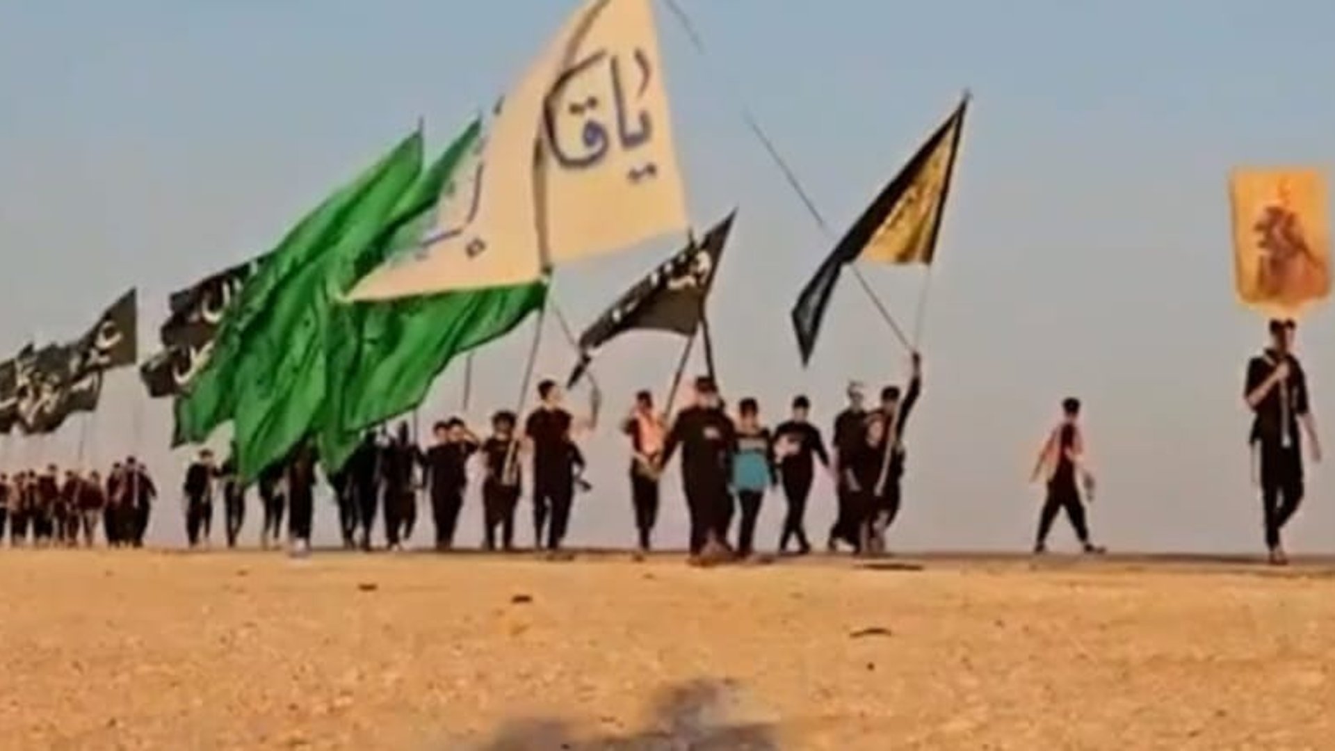 Pilgrims march through Al-Muthanna desert for Arbaeen | Hatha Alyoum