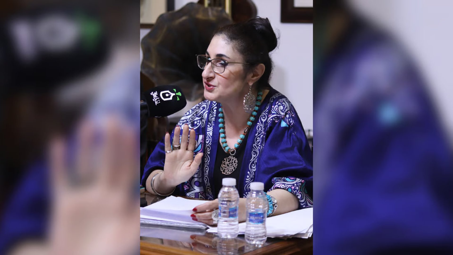 Iraqi poet Reem Qais Kubba recites her poetry after two decades of ...