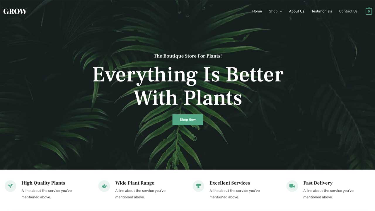 GROW • Free, Done-For-You Website