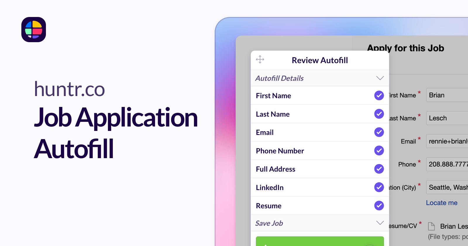 Job Application Autofill - Fill out application forms with one click Job Application Autofill - Fill out application forms with one click