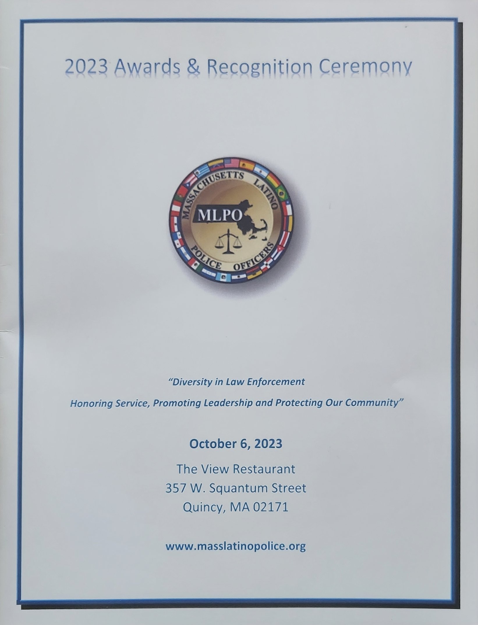 2023 Awards & Recognition Ceremony – Massachusetts Latino Police ...