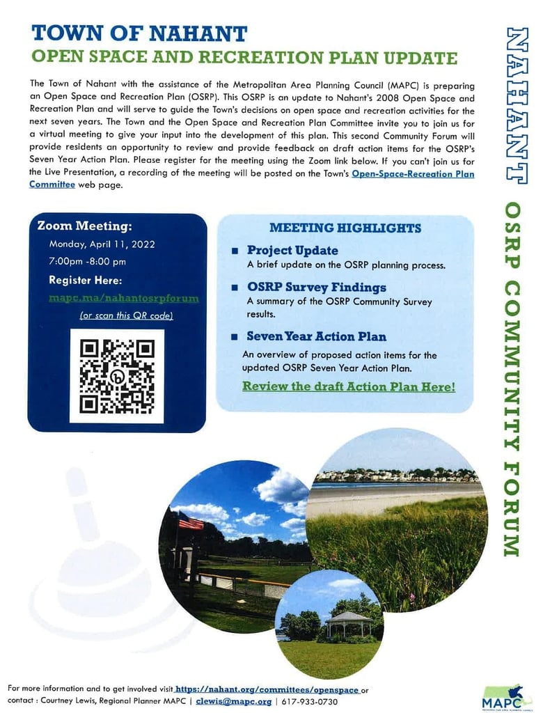 Open Space and Recreation Plan Committee – Town of Nahant, Massachusetts