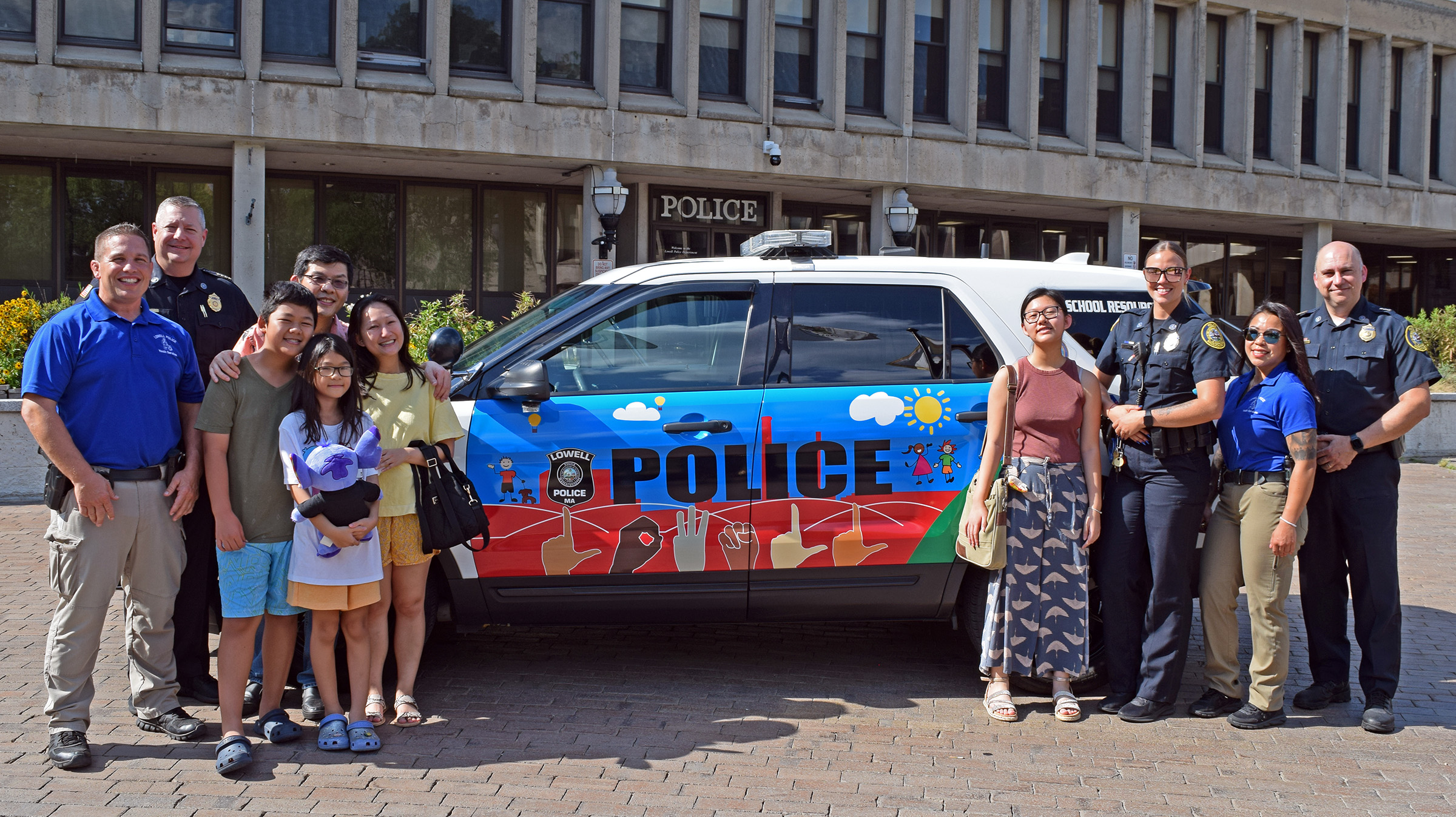 Lowell Police Unveil School Resource Officer Cruiser Designed by Lowell ...