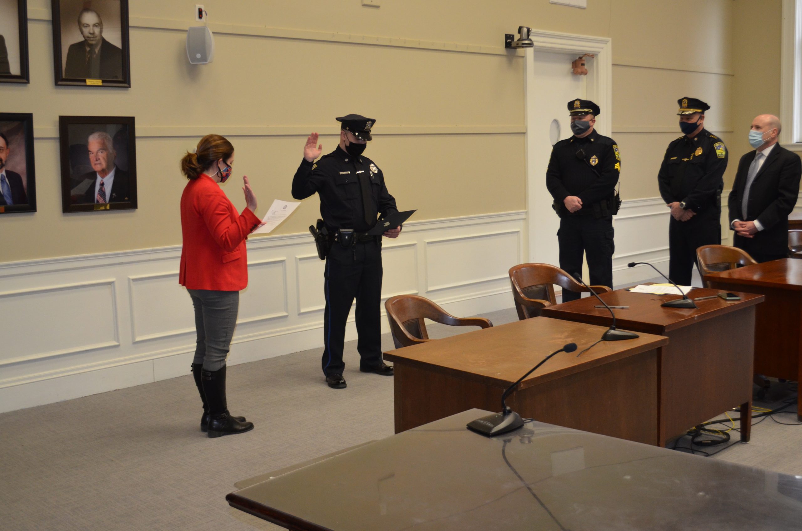 Melrose Police Swear In Two New Officers - Melrose Police Department