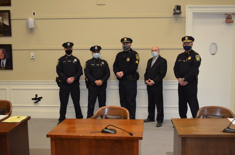 Melrose Police Swear In Two New Officers - Melrose Police Department