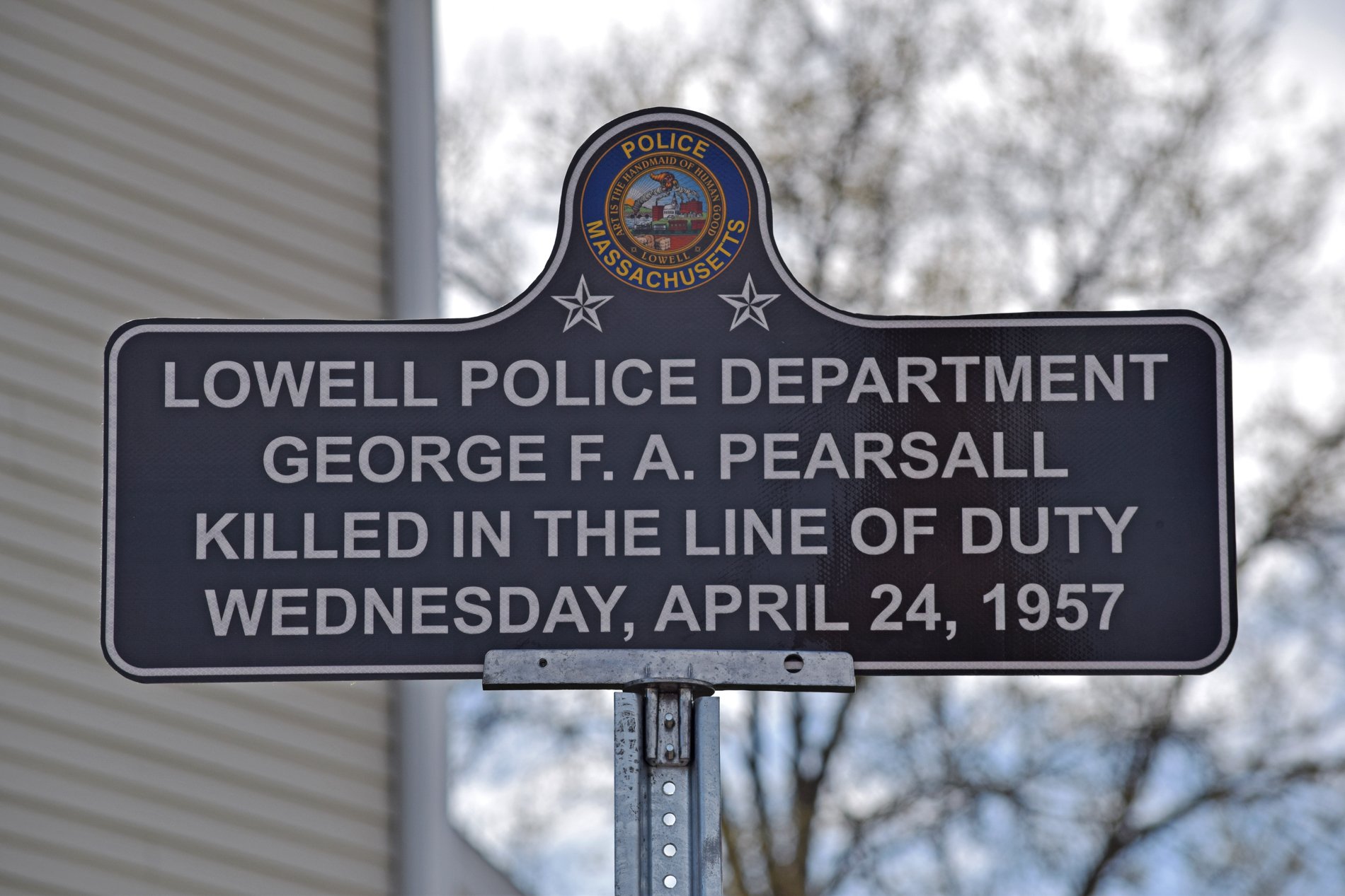 PHOTOS: Lowell Police Dedicate Hero Sign to Fallen Officer George ...