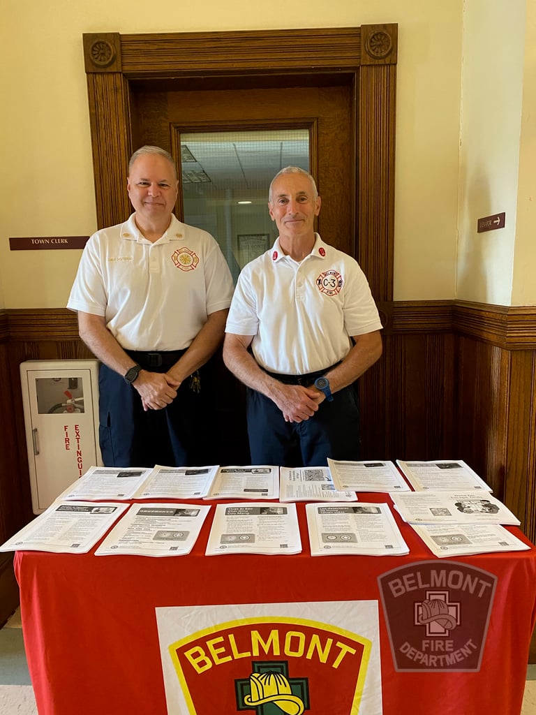 BELMONT FIRE VISITS THE FOOD PANTRY – Belmont Fire Department