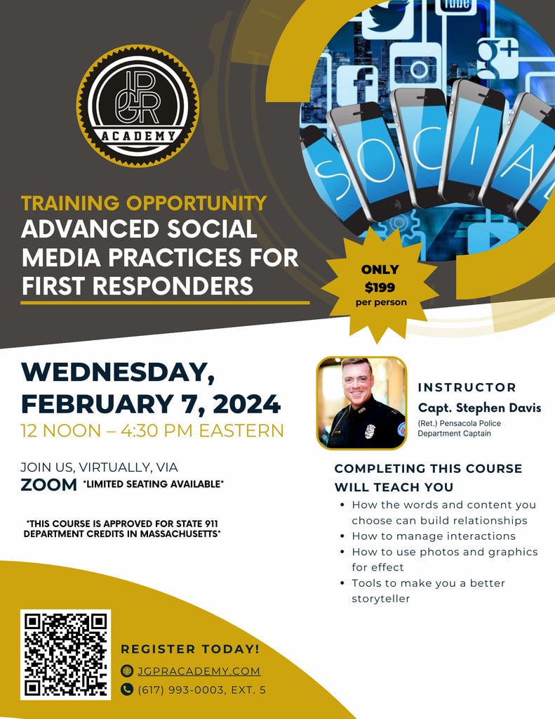 Upcoming Live Public Information Officer Training Classes on Zoom