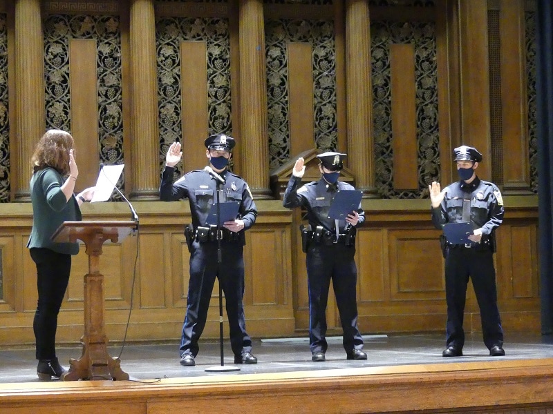 Melrose Police Swear In Two New Officers - Melrose Police Department