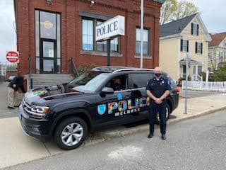 Melrose Police Department Unveils New Autism Awareness Patrol Cruiser ...