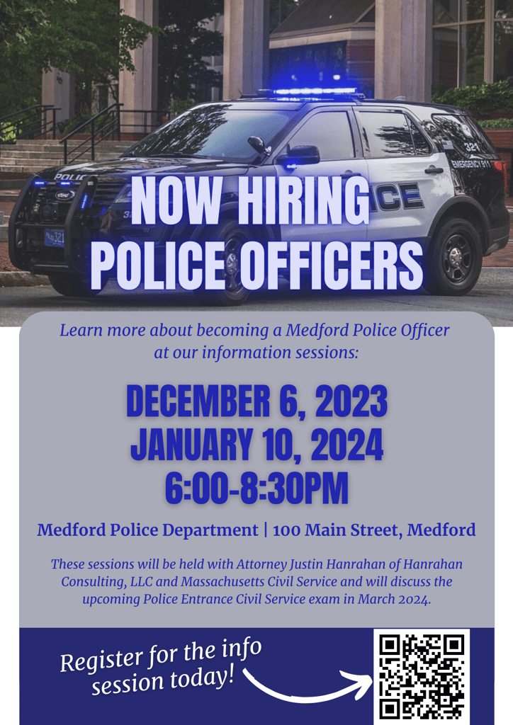 Now Hiring: Police Officers - Medford Police Department Now Hiring: Police Officers - Medford Police Department