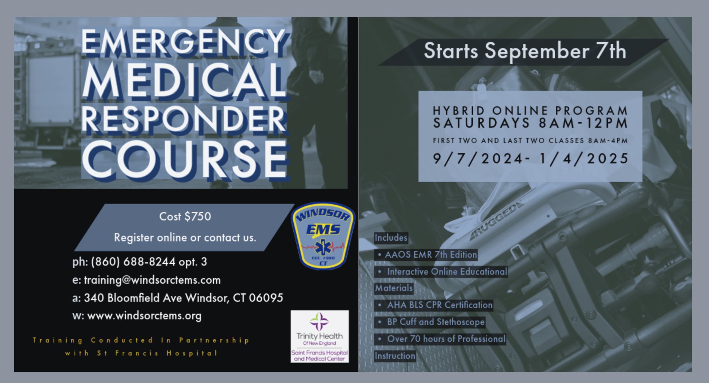 Enfield Fire District #1 Announces Virtual Emergency Medical Responder ...