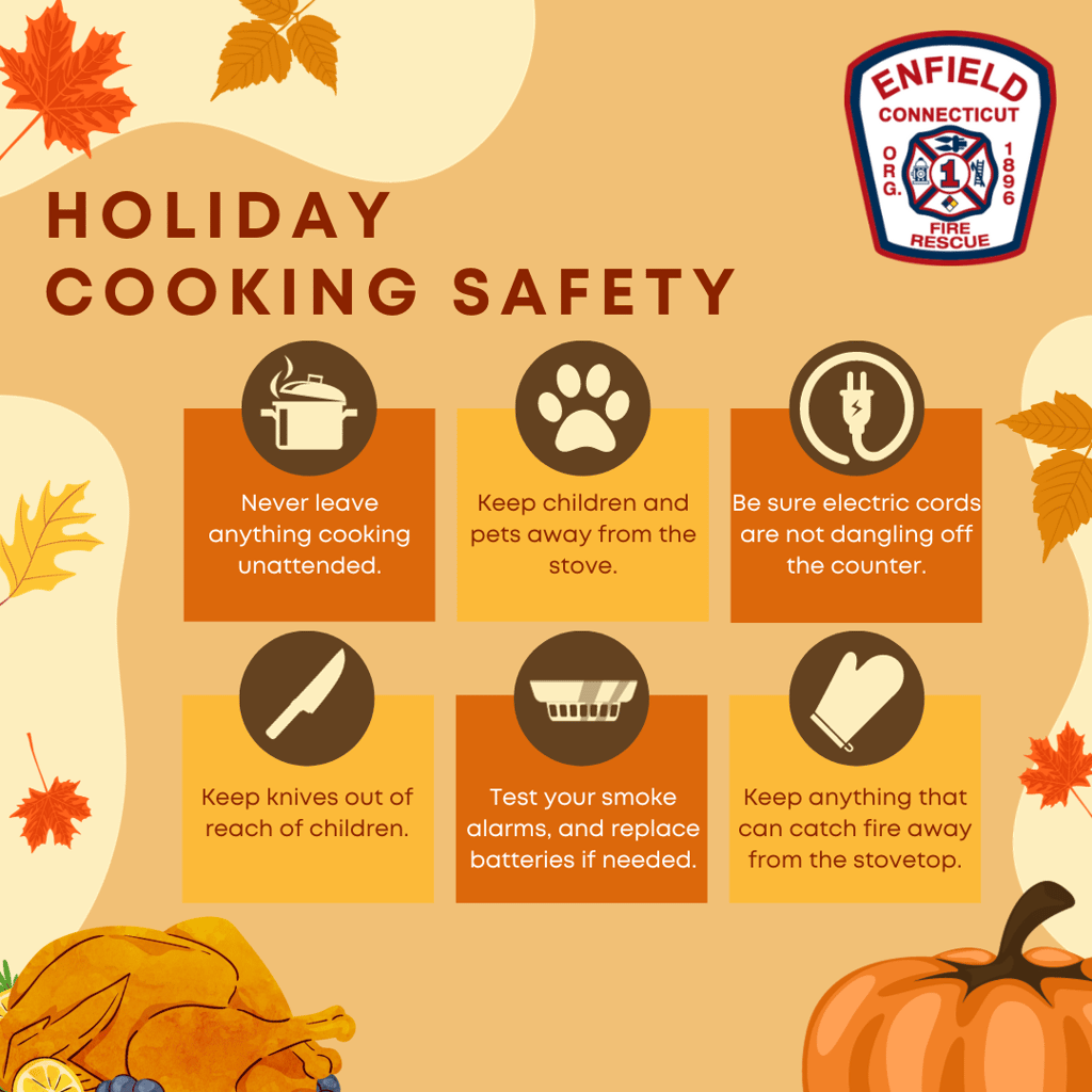 Enfield Fire District No. 1 Offers Safety Tips for Cooking This Holiday ...