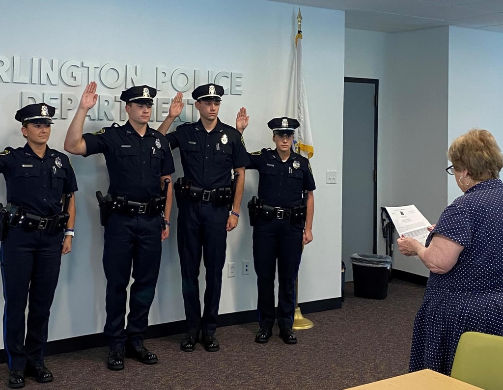 Arlington Police Department Welcomes Four New Officers | John Guilfoil ...