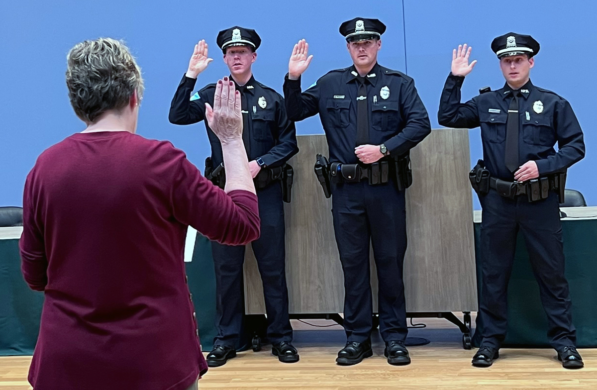 Billerica Police Department Welcomes Three New Officers from Police Academies | John Guilfoil ...