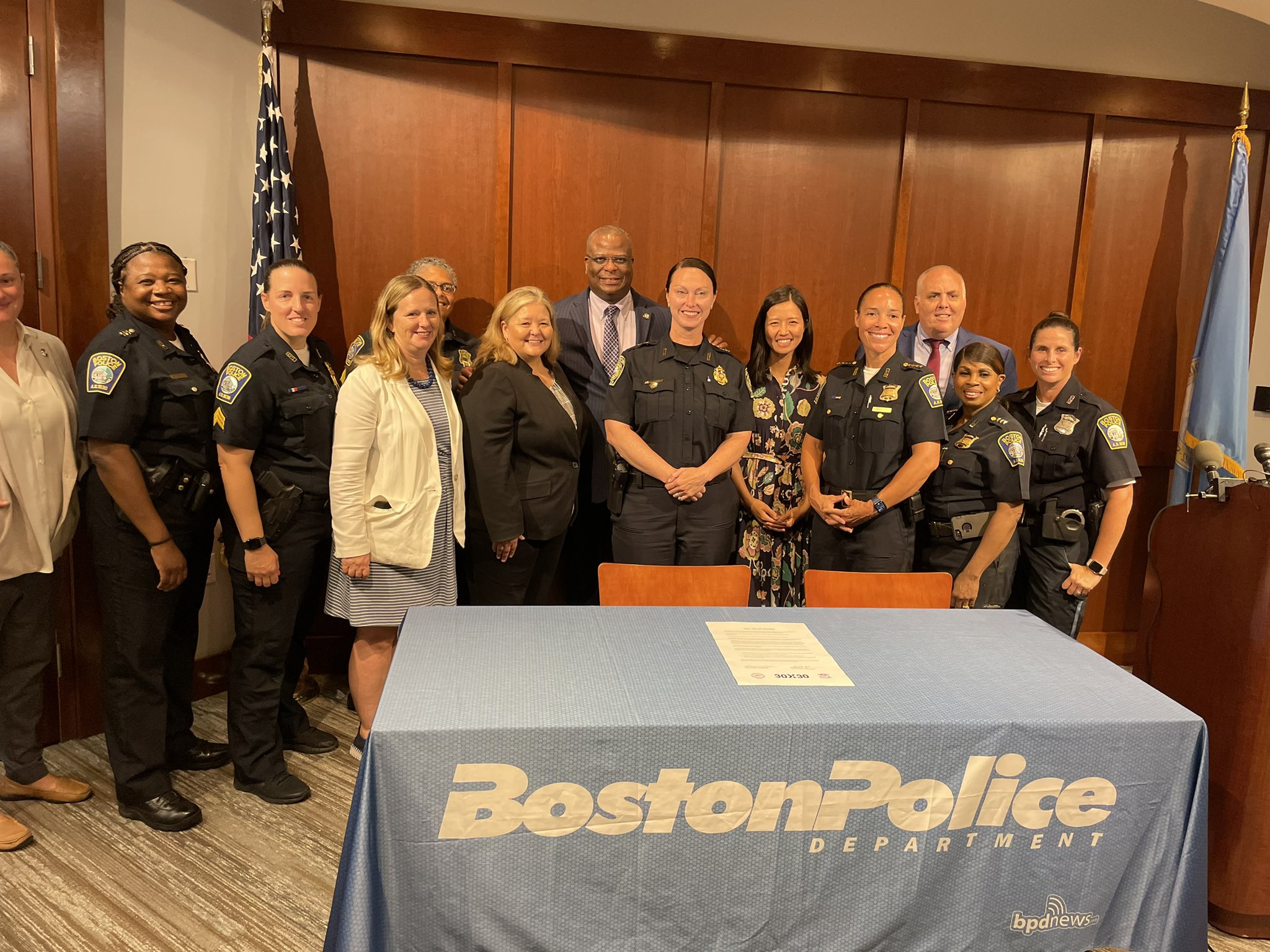 MAWLE Present as Boston Police Department Pledges to 30×30 Initiative ...