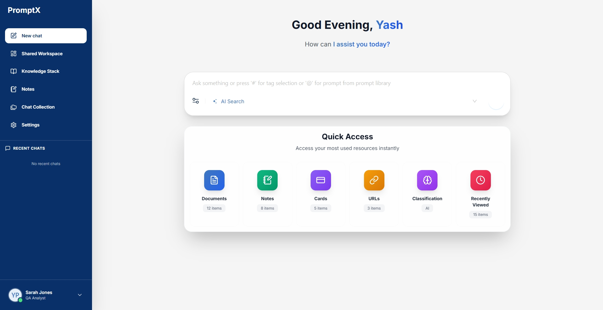 PromptX - AI Powered Knowledge Assistant | VE3